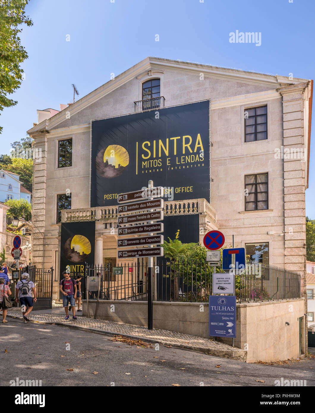 Tourist centre Sintra Portugal Stock Photo - Alamy