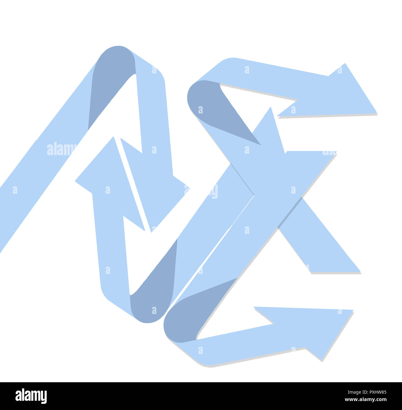 Arrows going in several direction give the appearance of chaos ...