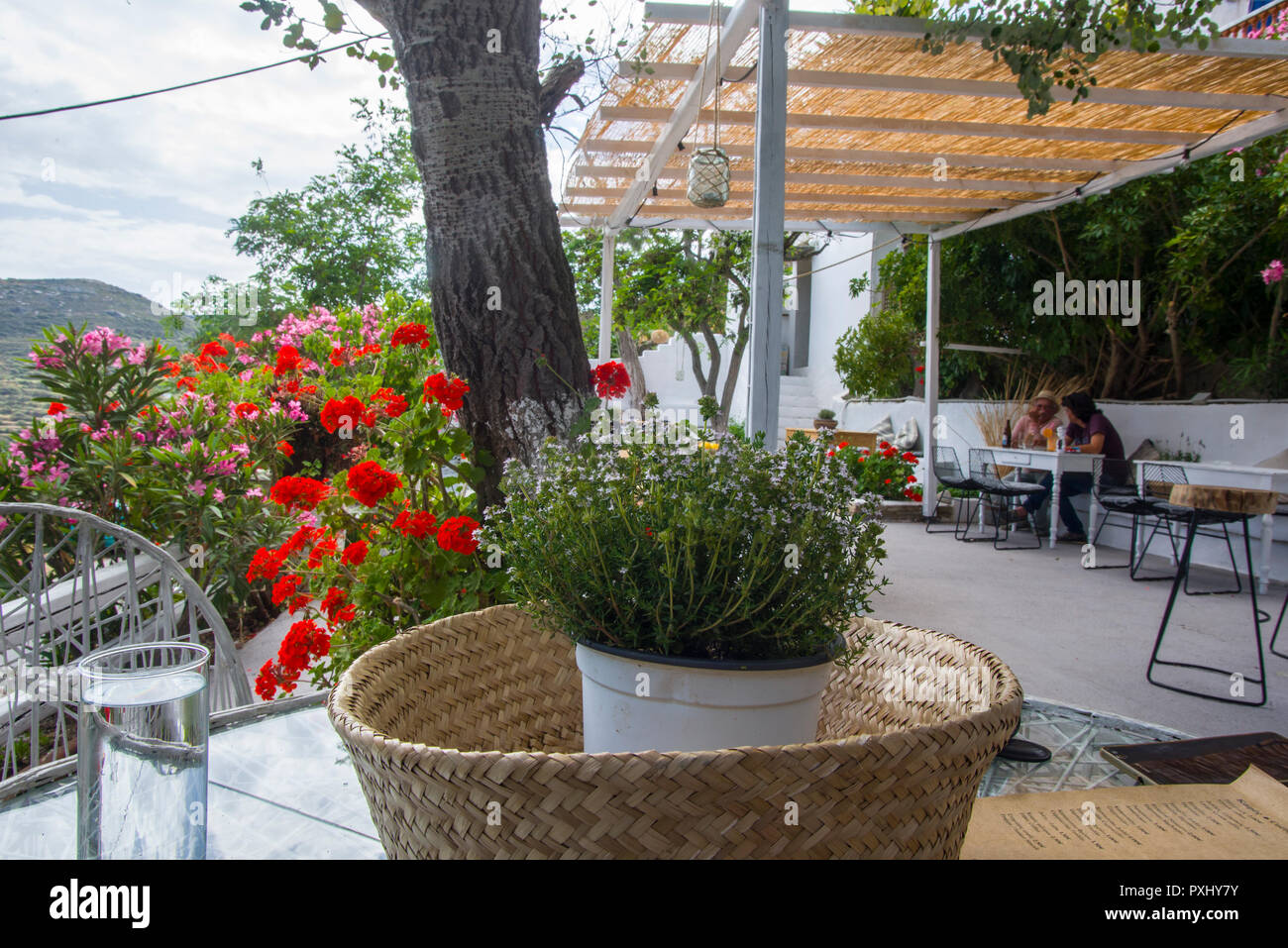 europe, greece, cyclades, tinos, island, krokos, village, krok mesie ...