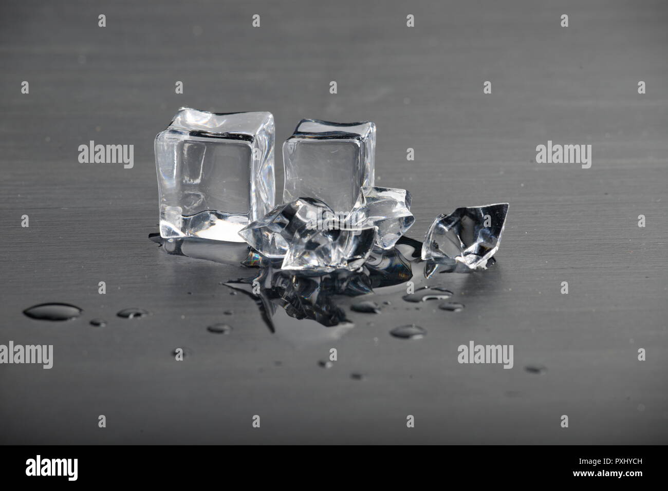 Ice Cubes Melting In Freezer