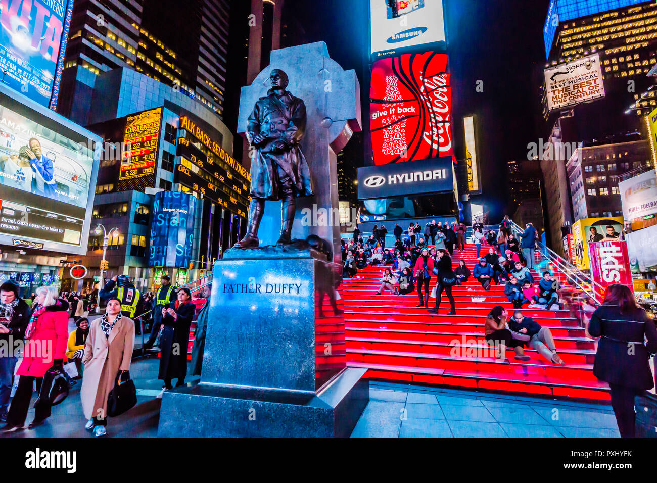 Times Square Theater District Manhattan New York, New York, USA Stock ...
