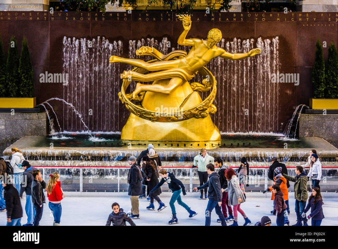 Rockefeller Center Manhattan New York, New York, USA Stock Photo - Alamy