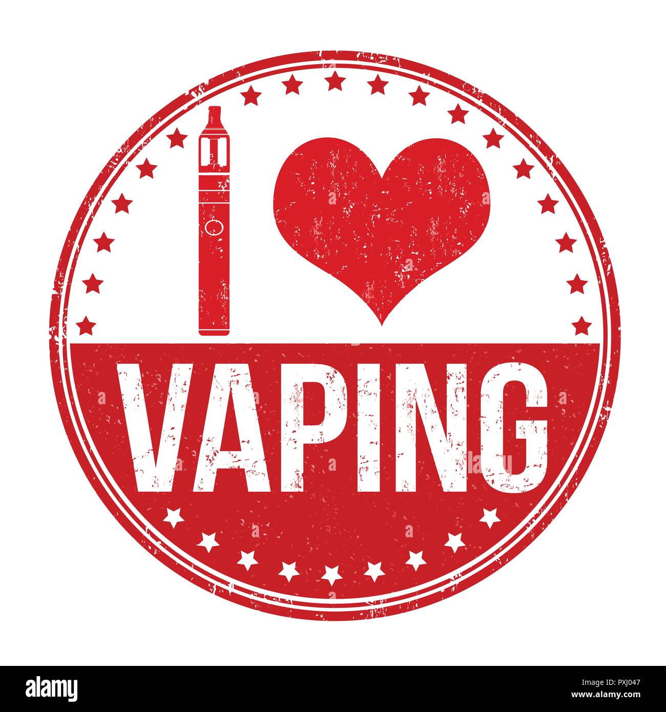 I love vaping sign or stamp on white background, vector illustration ...