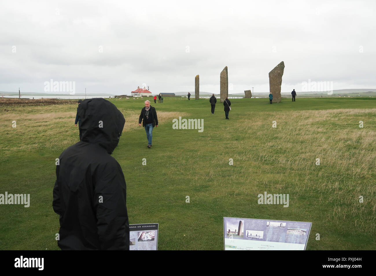 Standing Stones of Stennes Orkney Stock Photo - Alamy