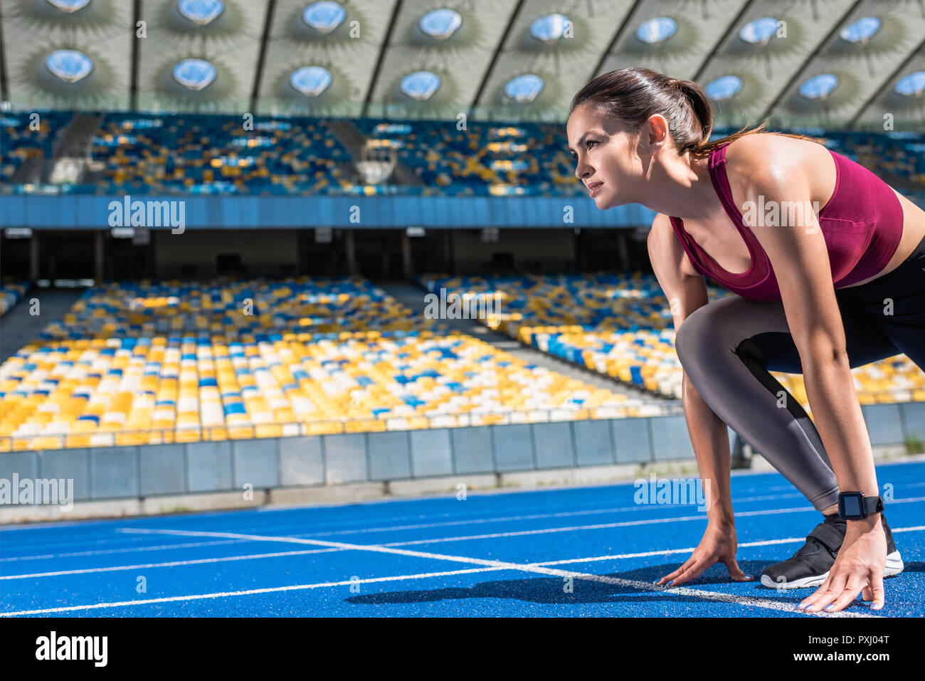 Olympic sprinter runner female hi-res stock photography and images - Alamy