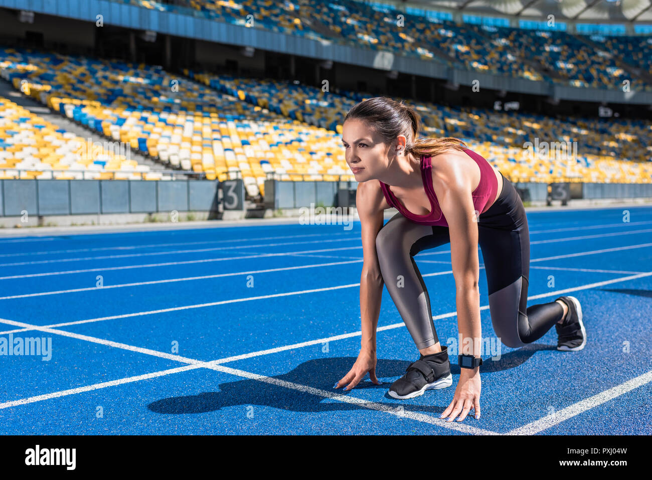 Olympic sprinter runner female hi-res stock photography and images - Alamy