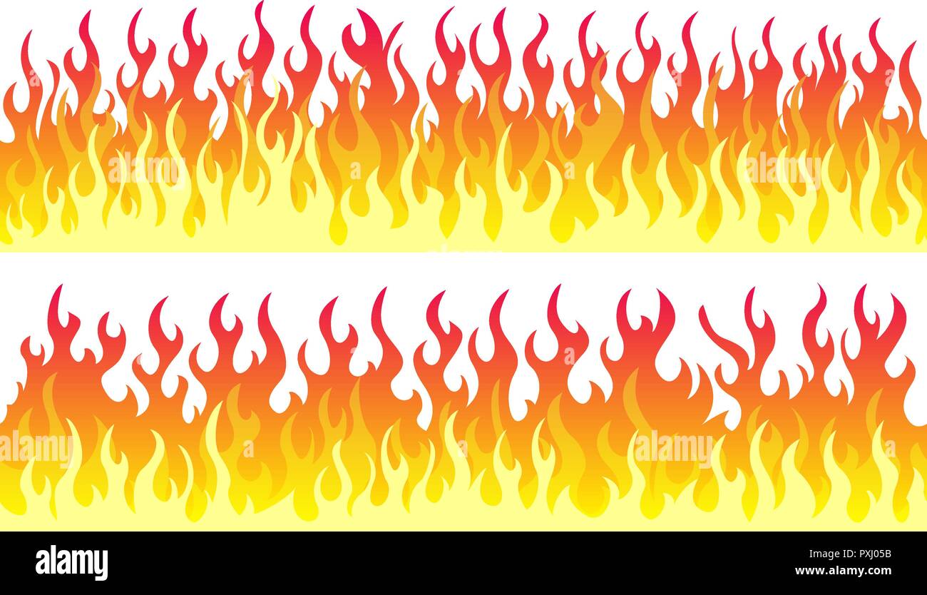 Fire flame frame borders Stock Vector Image & Art - Alamy