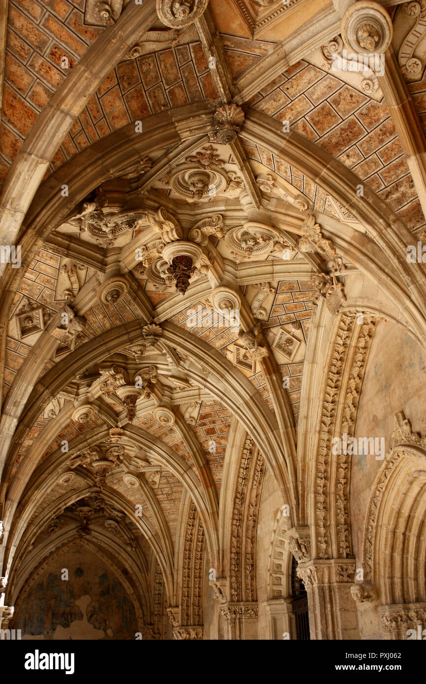 The ceilings of the cloisters in Leon Cathedral, Spain Stock Photo - Alamy
