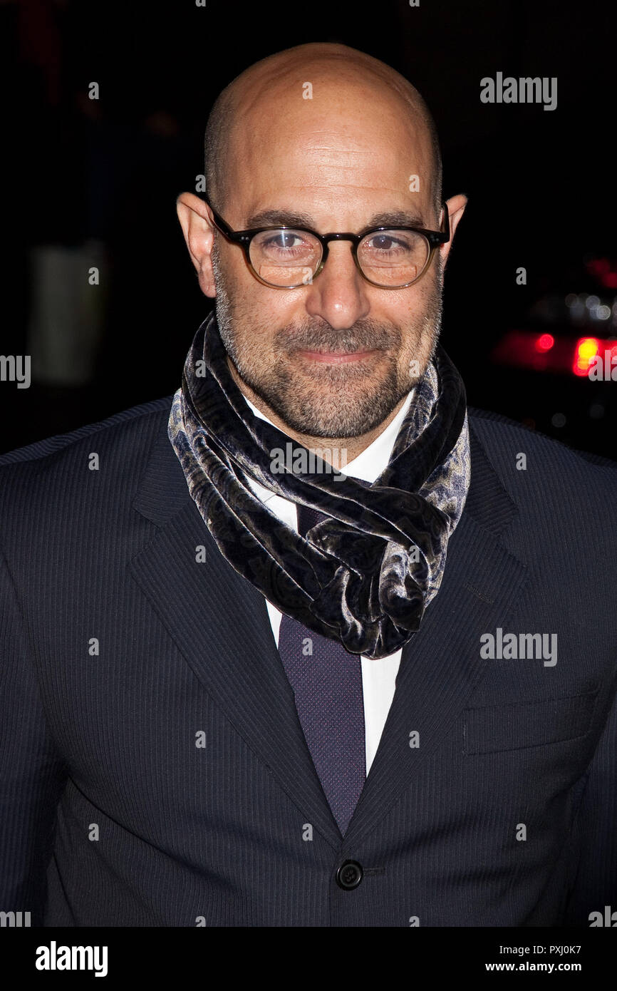 NEW YORK, NY - NOVEMBER 30, 2009: Actor Stanley Tucci poses backstage ...