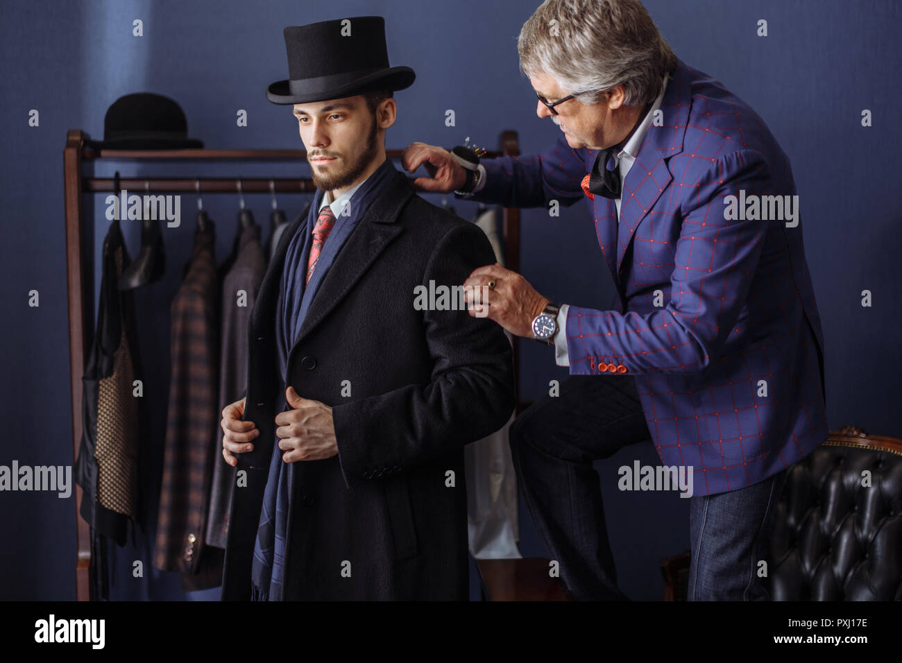 Custom made suit man hi-res stock photography and images - Alamy