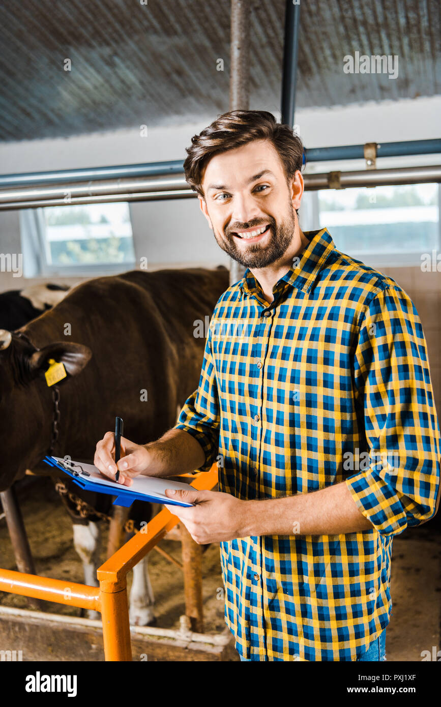 Farmer checking cattle hi-res stock photography and images - Alamy