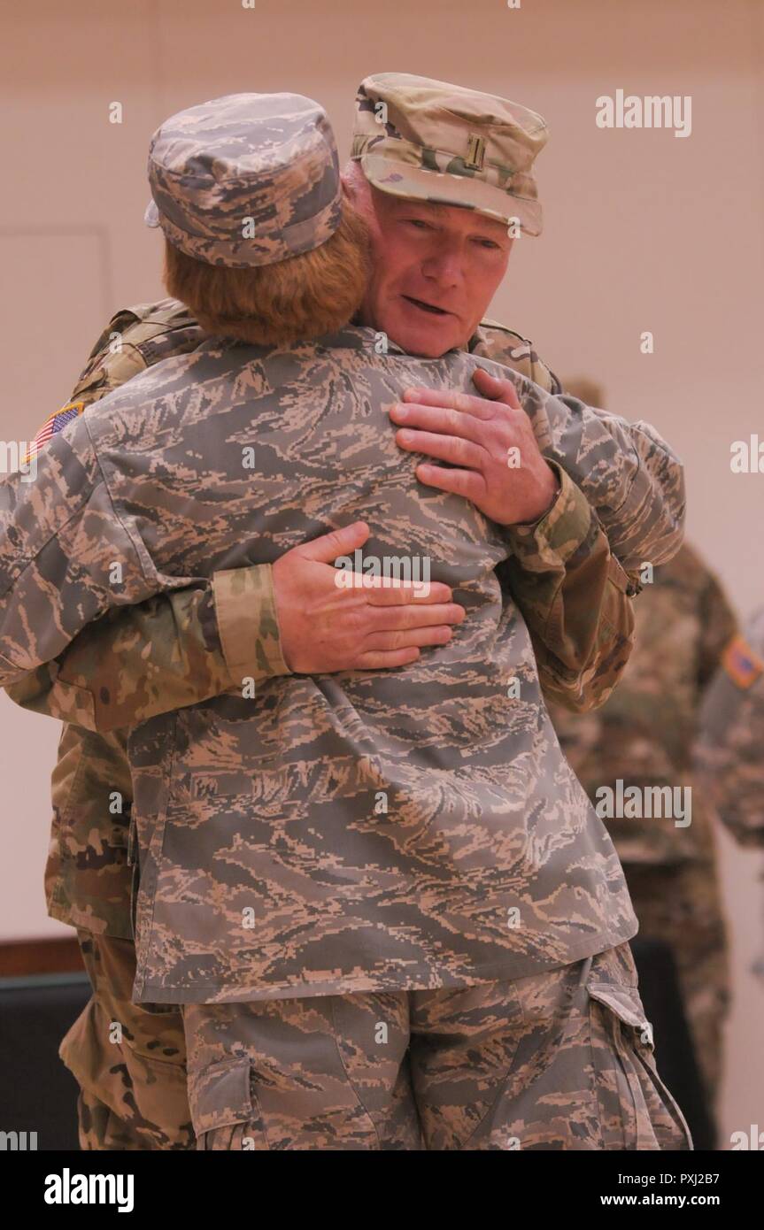 6/3/17 - Retiring U.S. Army Chief Warrant Officer David Dale receives a ...