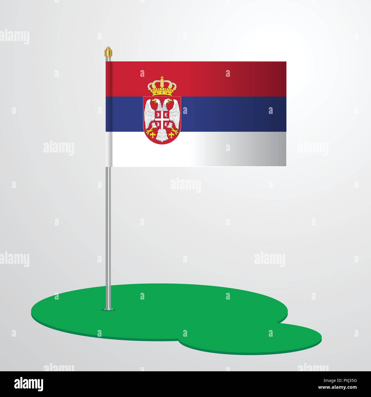 Serbian republic national flag Stock Vector Images - Alamy
