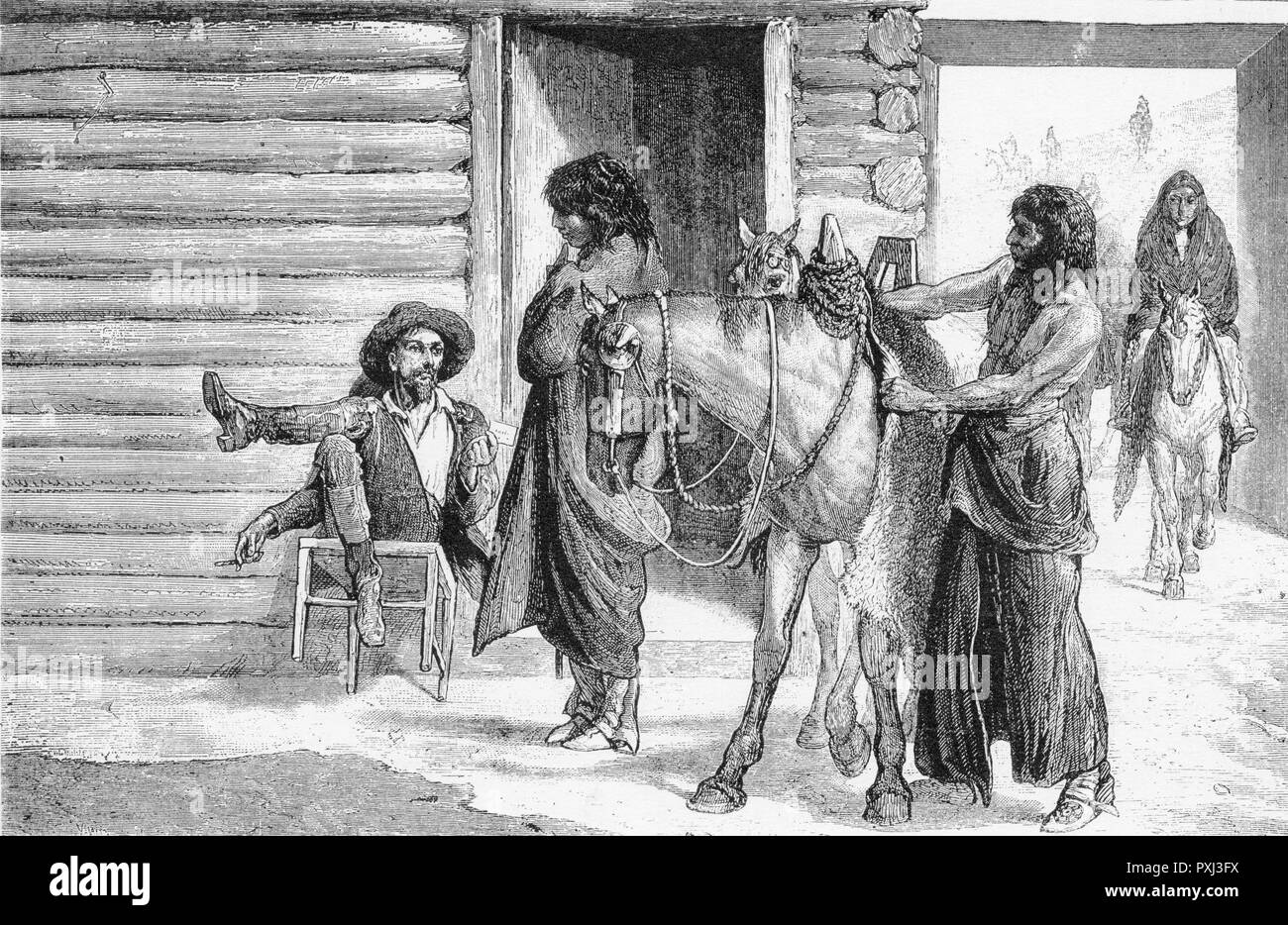 Native americans trade hi-res stock photography and images - Alamy