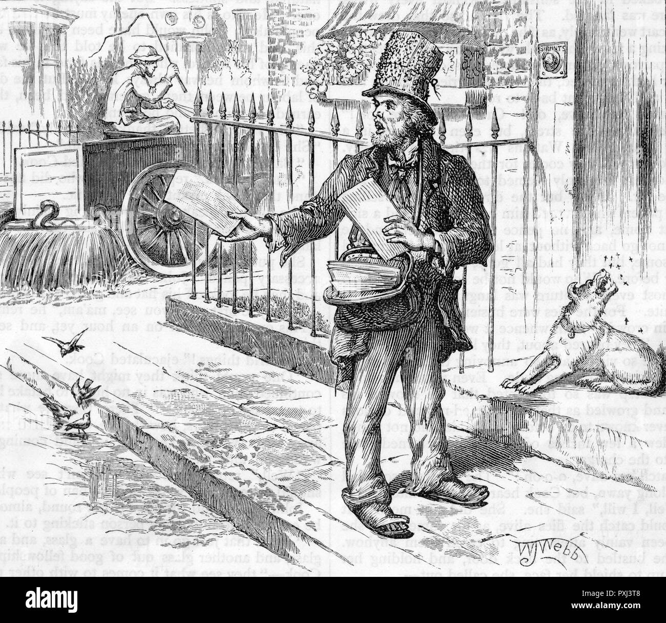 FLYPAPER PEDLAR C19 Stock Photo - Alamy