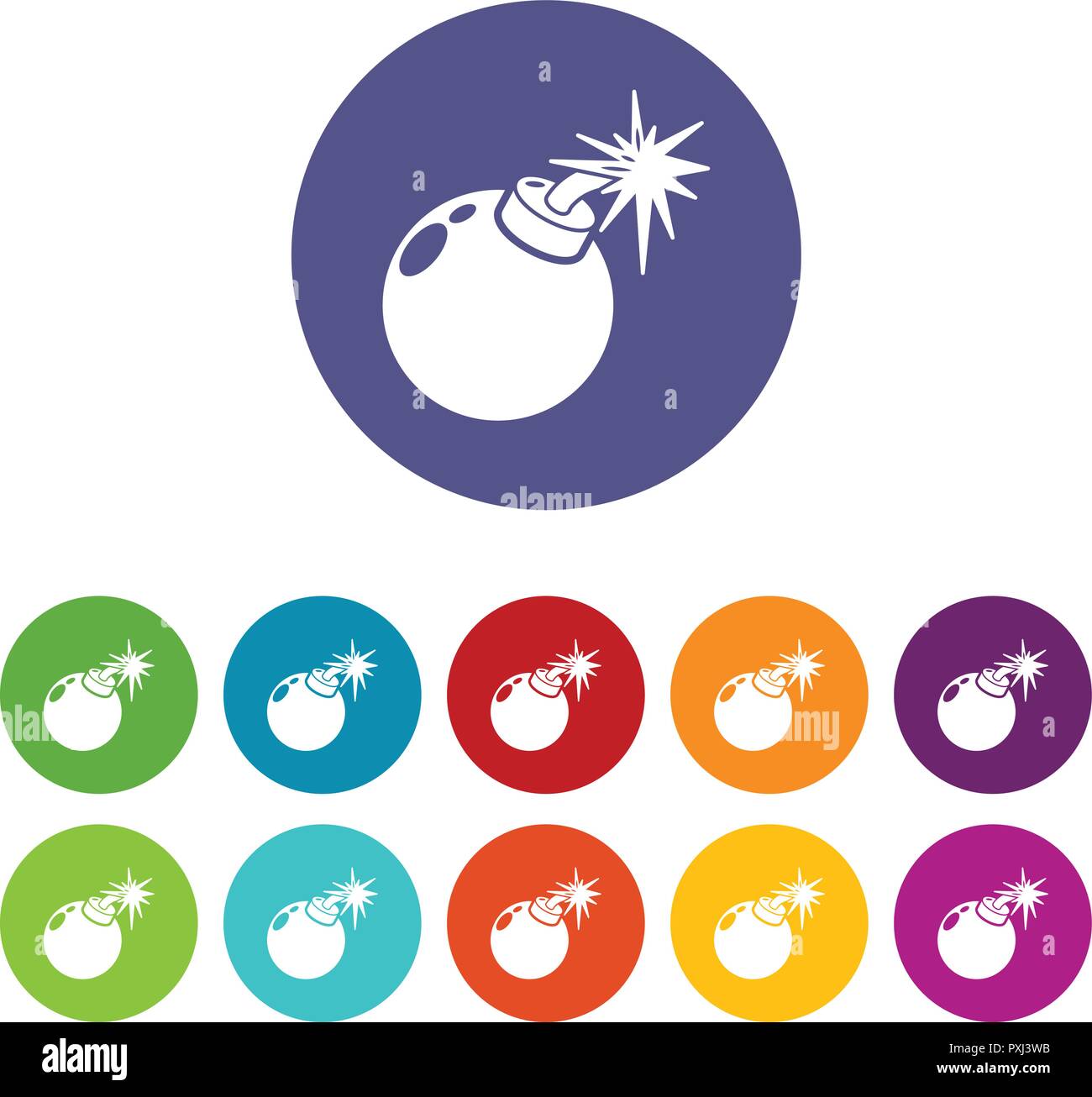Bomb icon, simple black style Stock Vector Image & Art - Alamy