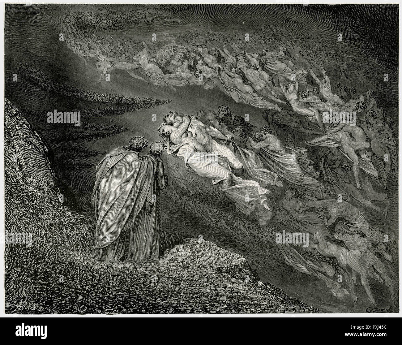 Dante paolo and francesca in hell hi-res stock photography and images ...