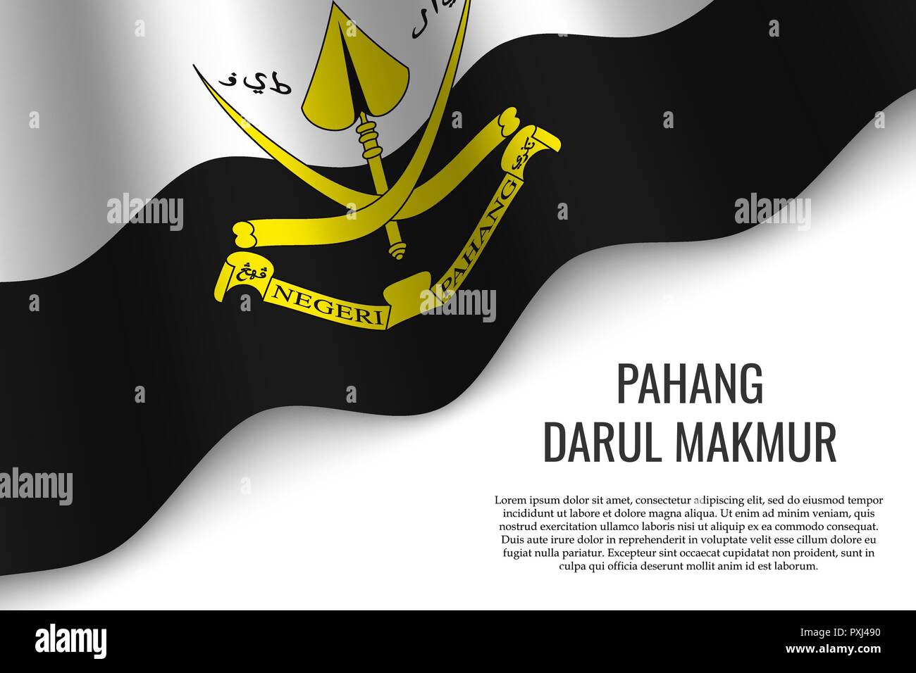 Wave flag pahang region hi-res stock photography and images - Alamy