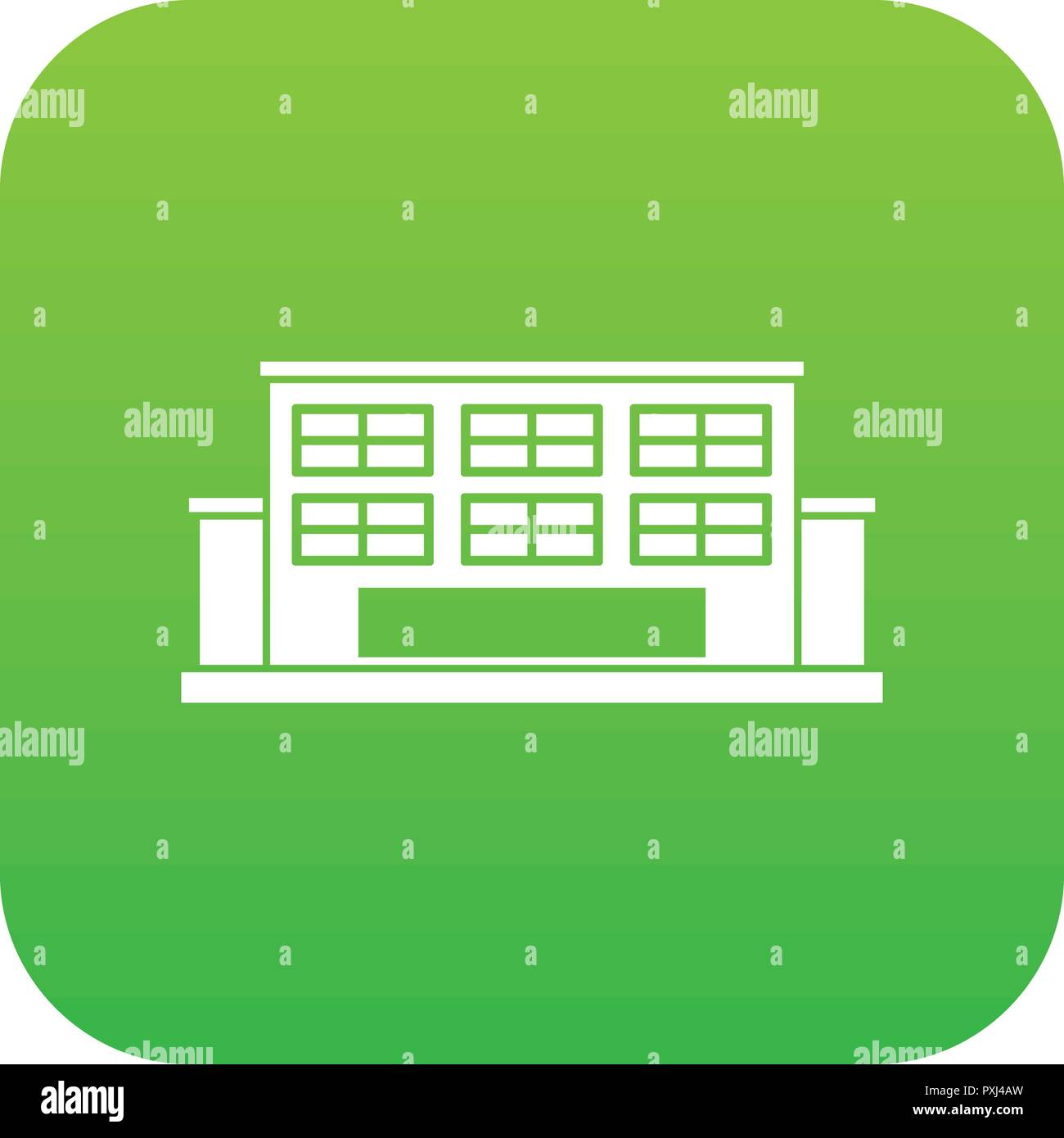 Industrial building icon digital green Stock Vector Image & Art - Alamy