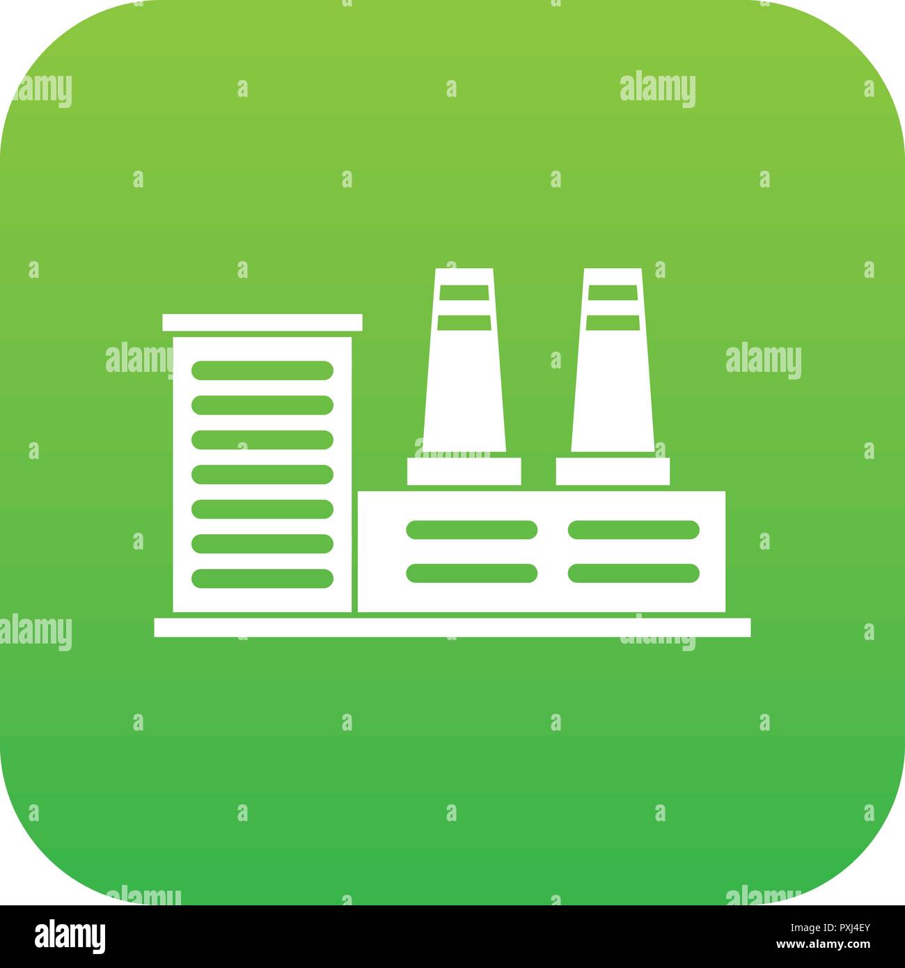 Power plant icon digital green Stock Vector Image & Art - Alamy