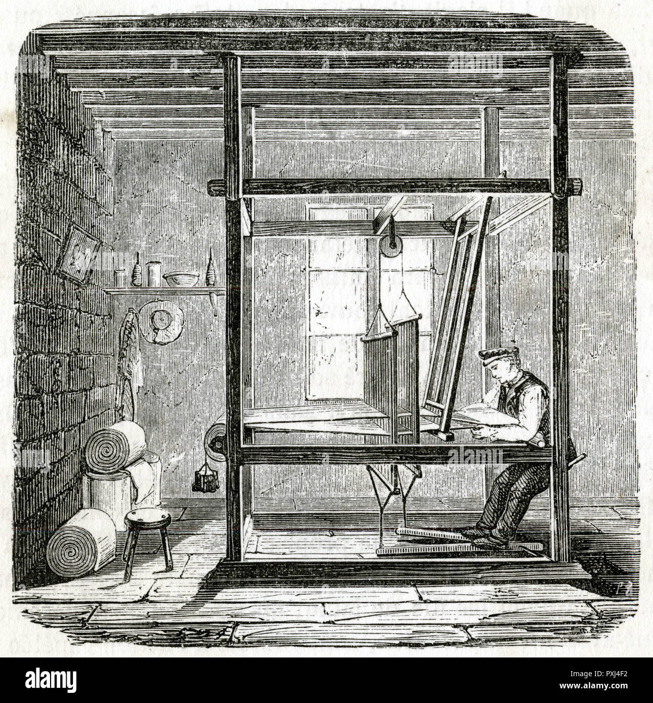 French loom hi-res stock photography and images - Alamy