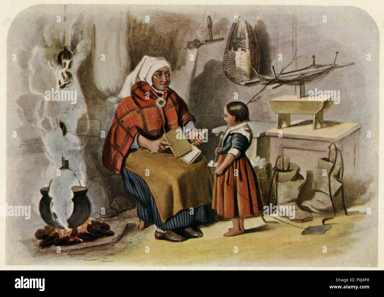 CARDING WOOL, SCOTLAND Stock Photo - Alamy