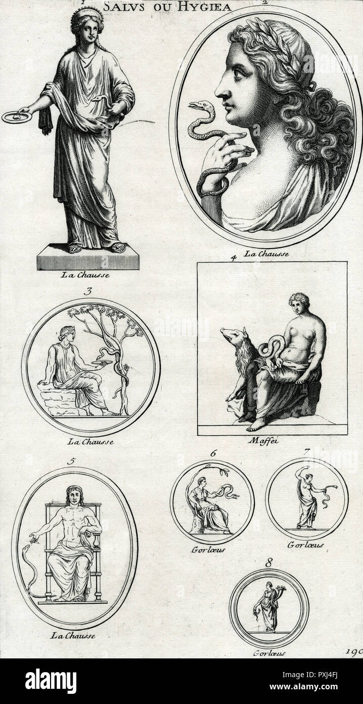 Hygeia The Greek Goddess Of Health High Resolution Stock Photography ...