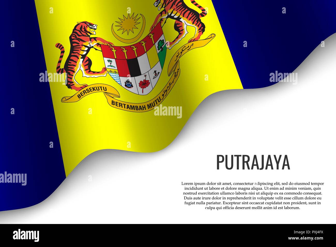 Flag of putrajaya Stock Vector Images - Alamy