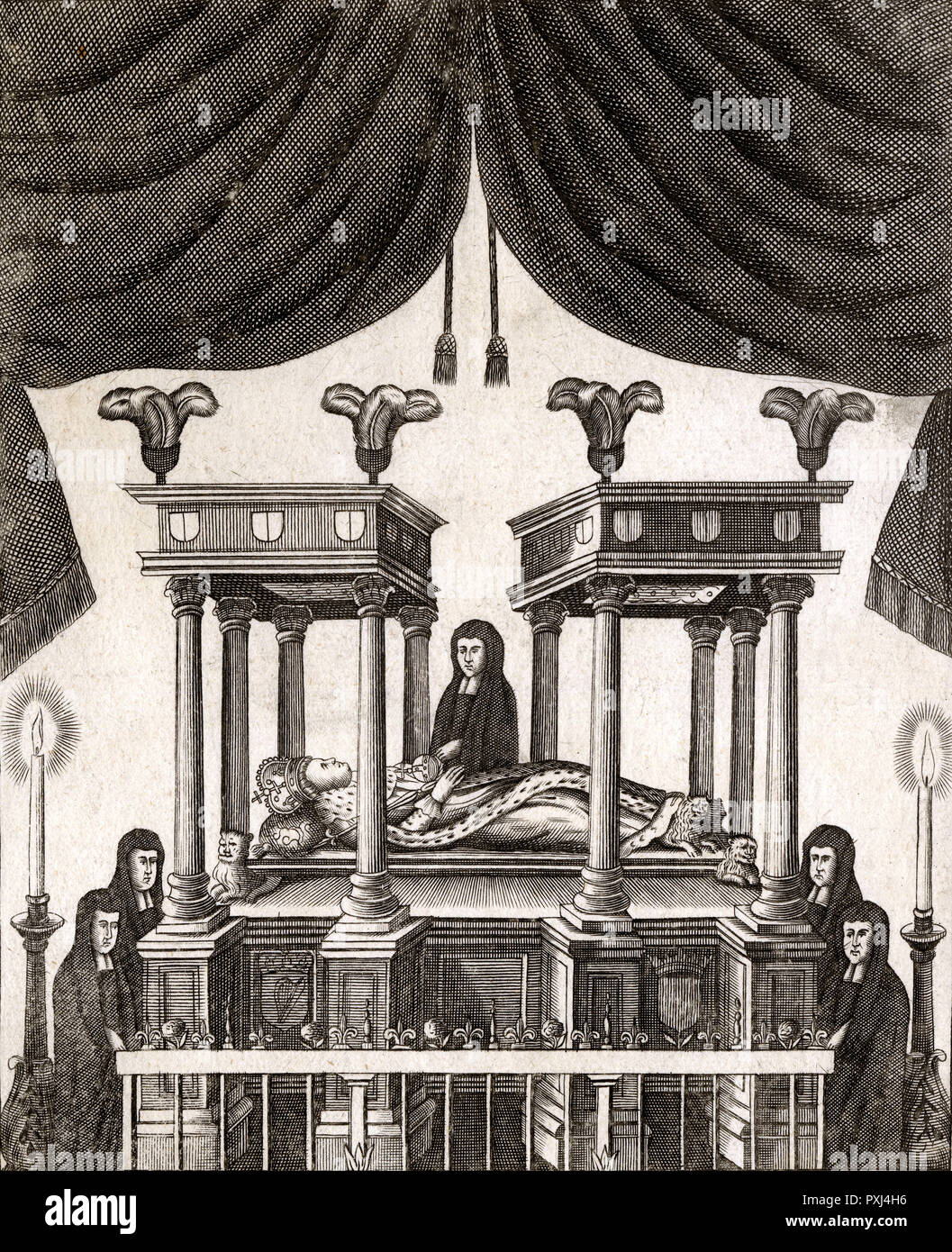 Funeral of Queen Mary II Stock Photo - Alamy