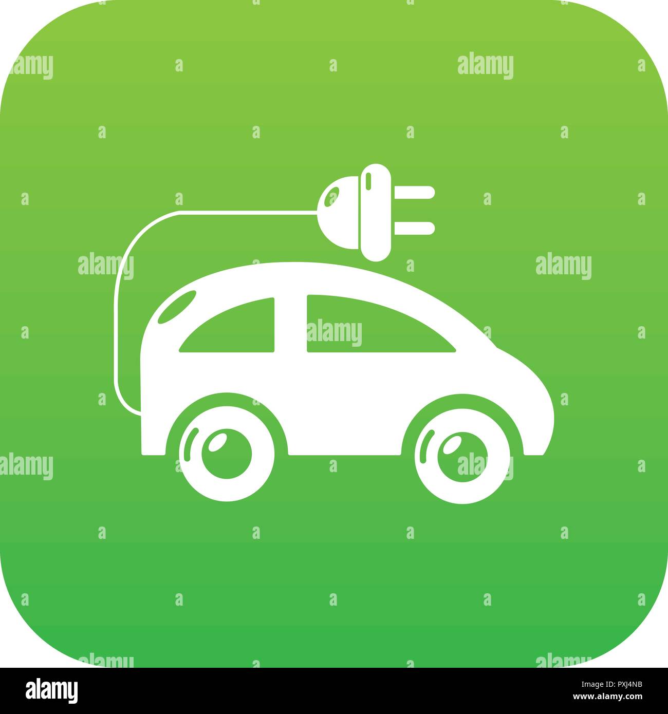 Modern electric car icon green vector Stock Vector Image & Art - Alamy
