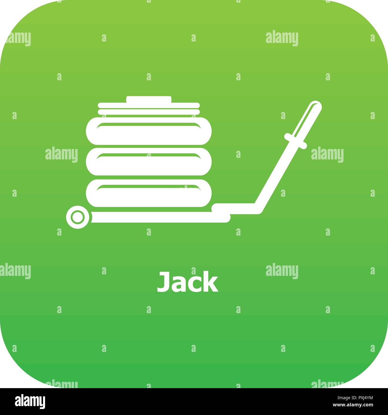 Jack icon green vector Stock Vector Image & Art - Alamy