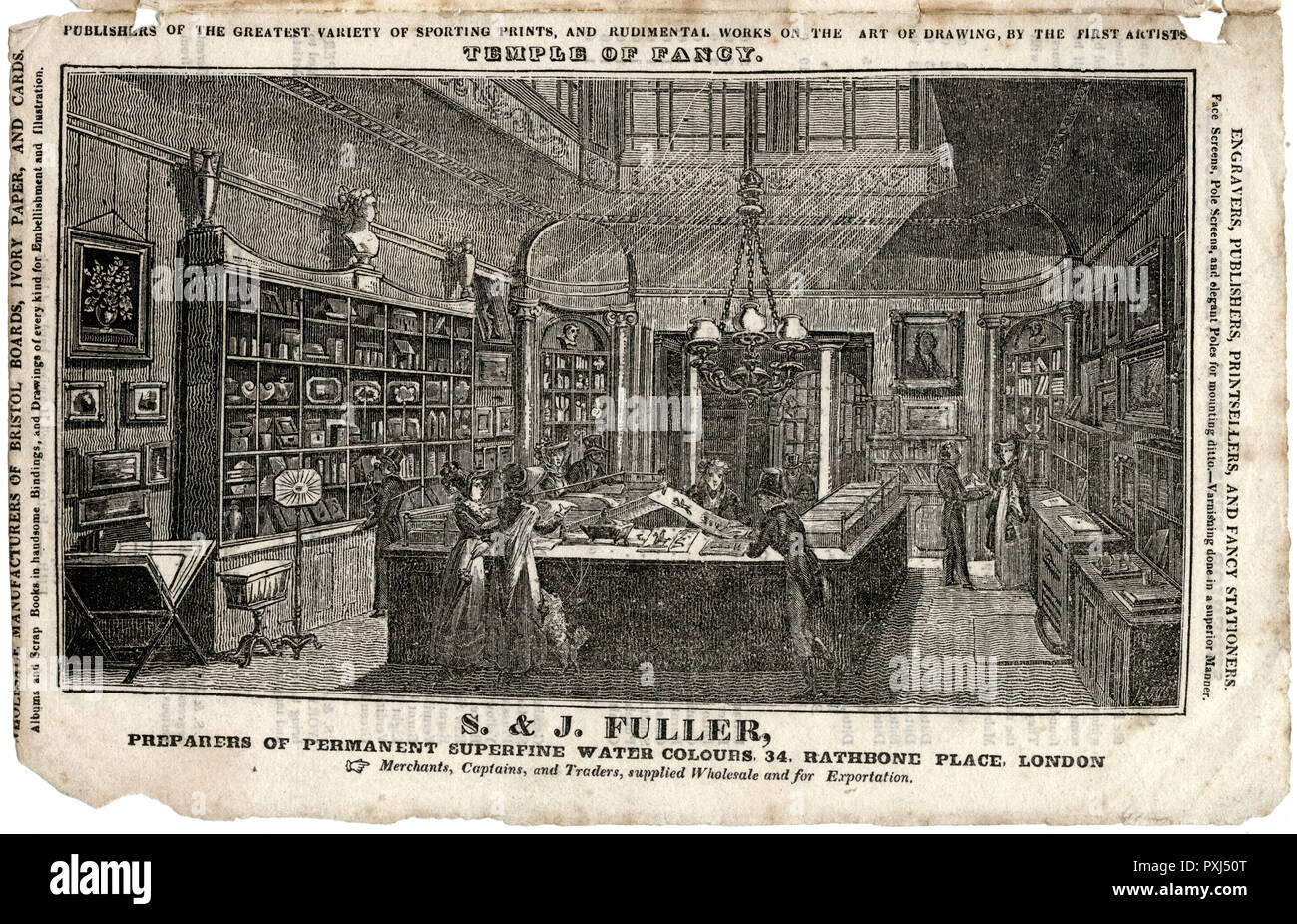 S. & J. Fuller printseller & stationery supplier Stock Photo - Alamy