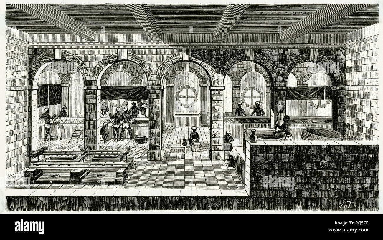 Indigo factory in India Stock Photo - Alamy