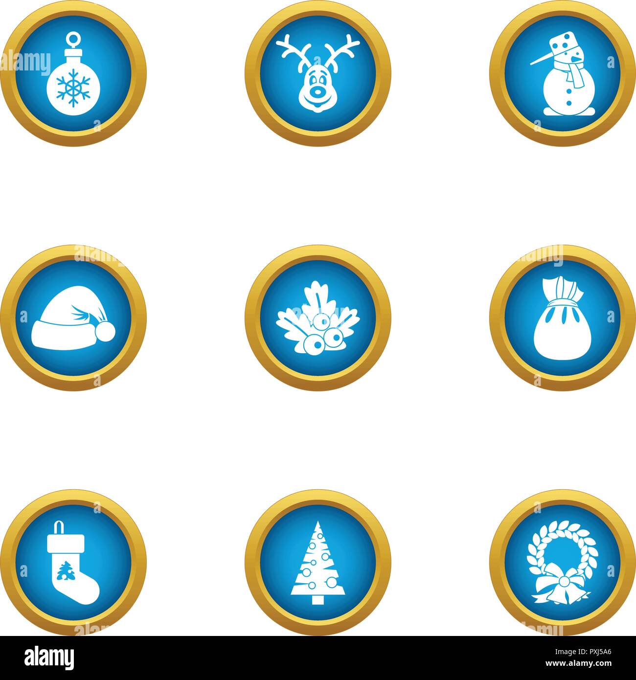 Time of year icons set, flat style Stock Vector Image & Art - Alamy