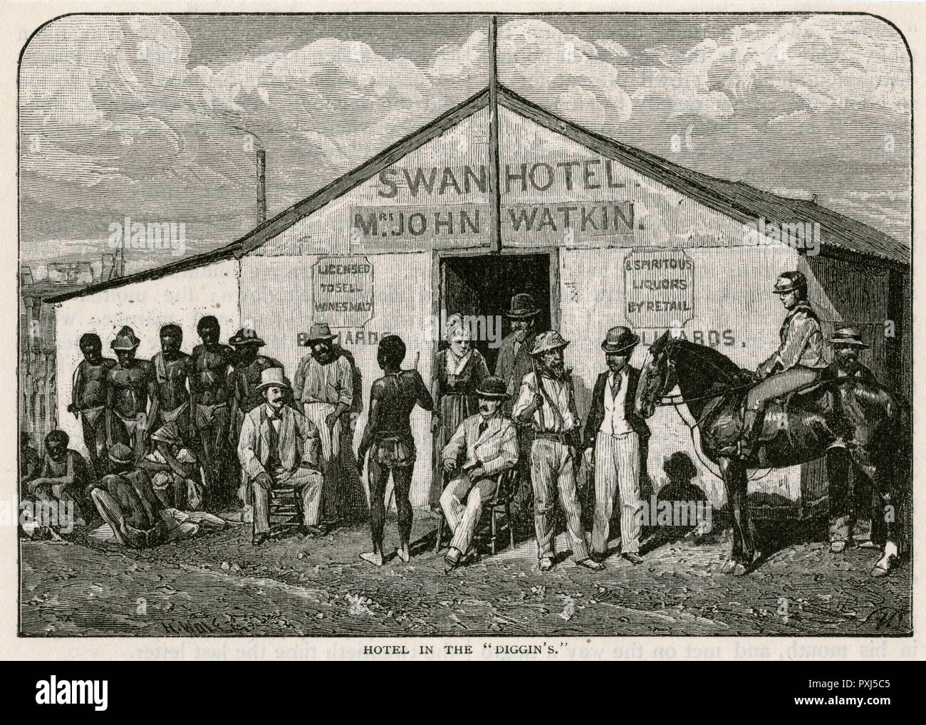 Diamond mine in Kimberley 1878 Stock Photo - Alamy