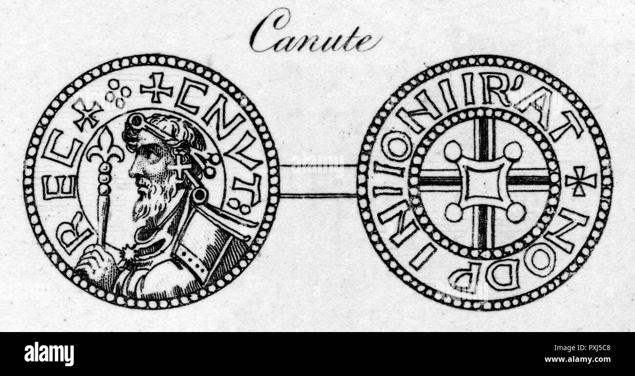 King canute coin hi-res stock photography and images - Alamy