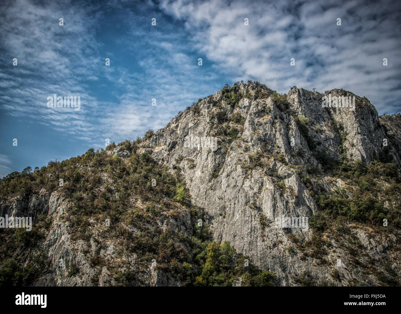 High mountain peaks in Djerdap gorge Stock Photo - Alamy