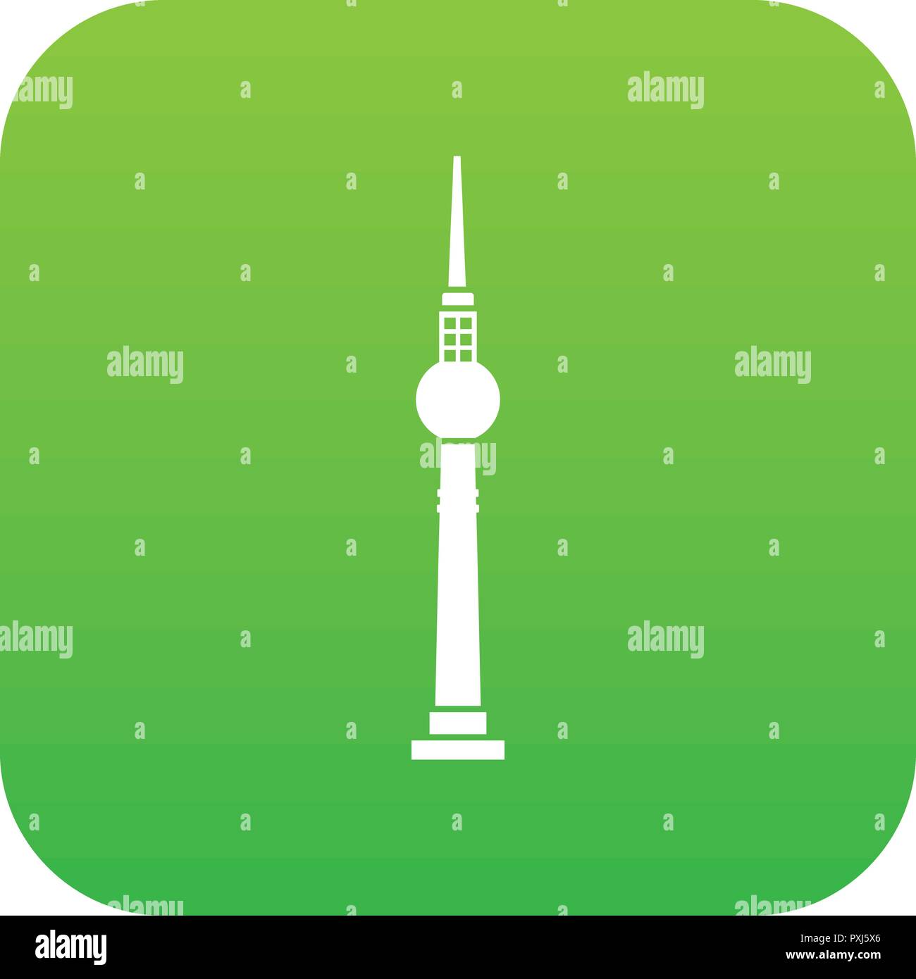 Tower icon digital green Stock Vector Image & Art - Alamy