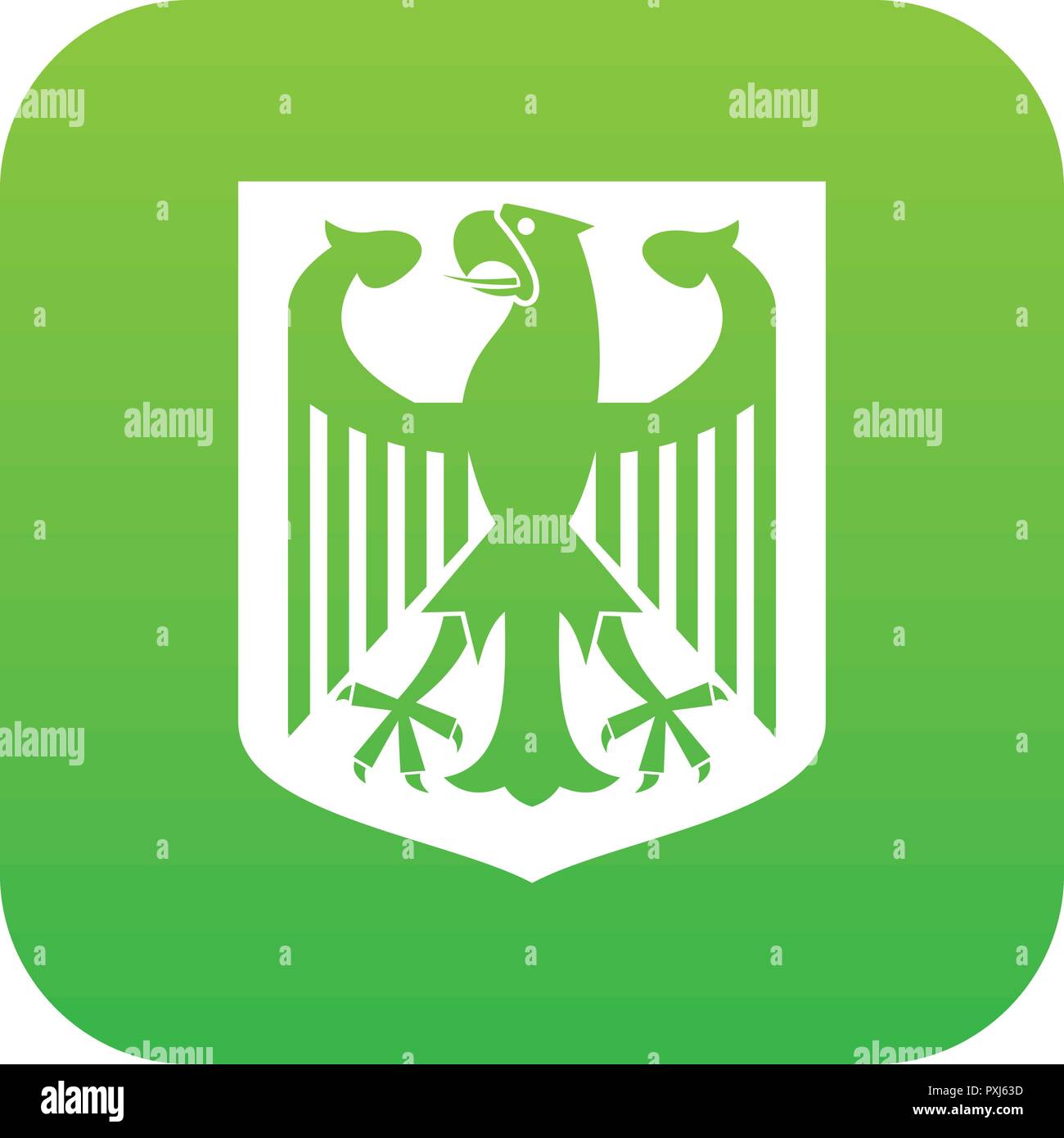 Coat of Arms of Germany icon digital green Stock Vector Image & Art - Alamy