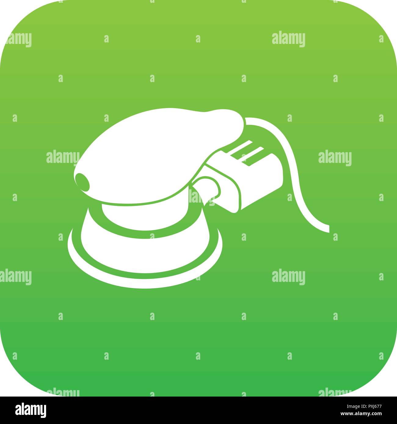 Circular sheet sander icon green vector Stock Vector Image & Art - Alamy