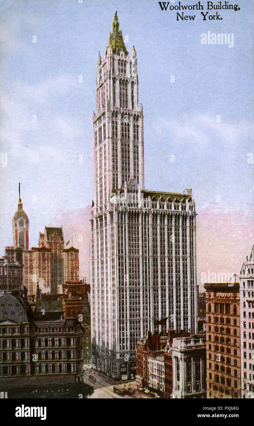 Woolworth Building, New York, USA, The Cathedral of Commerce Stock Photo - Alamy