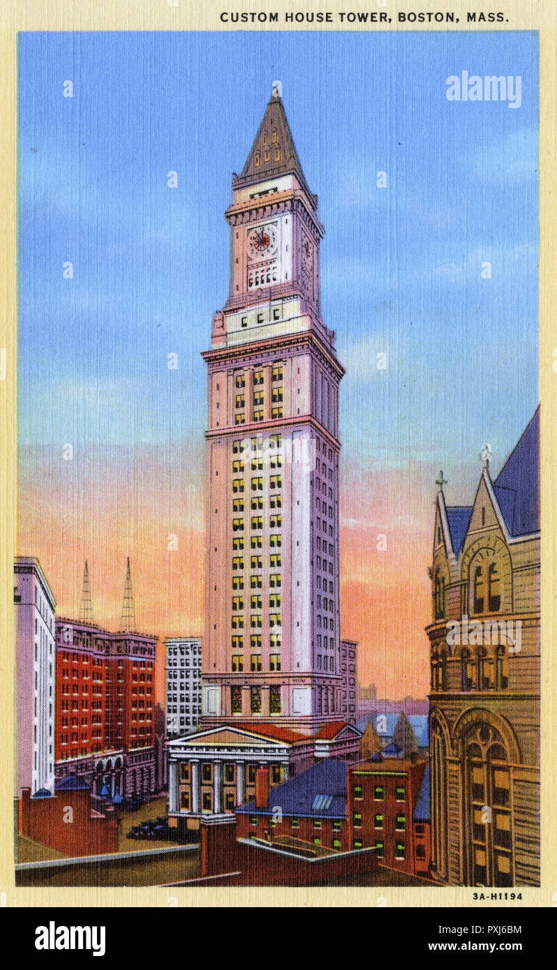 Customs House Tower - Boston, Massachusetts Stock Photo - Alamy