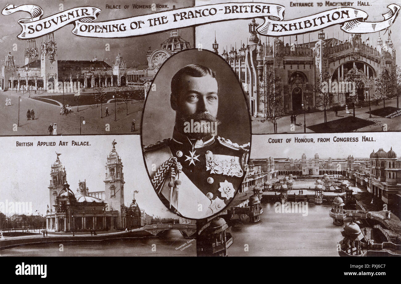 Opening of the Franco-British Exhibition - May 1908 Stock Photo - Alamy