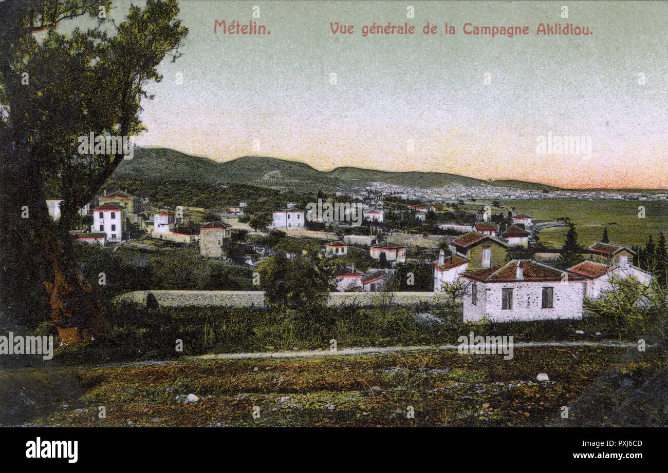 Lesbos, Greece - (Metelin) - Aklidiou Countryside Stock Photo - Alamy