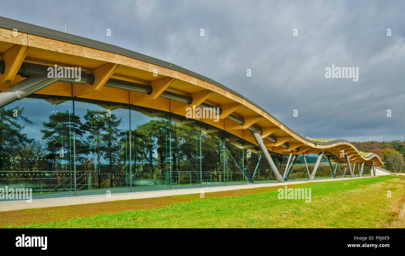 THE MACALLAN WHISKY DISTILLERY CRAIGELLACHIE MORAY SCOTLAND TREES ...