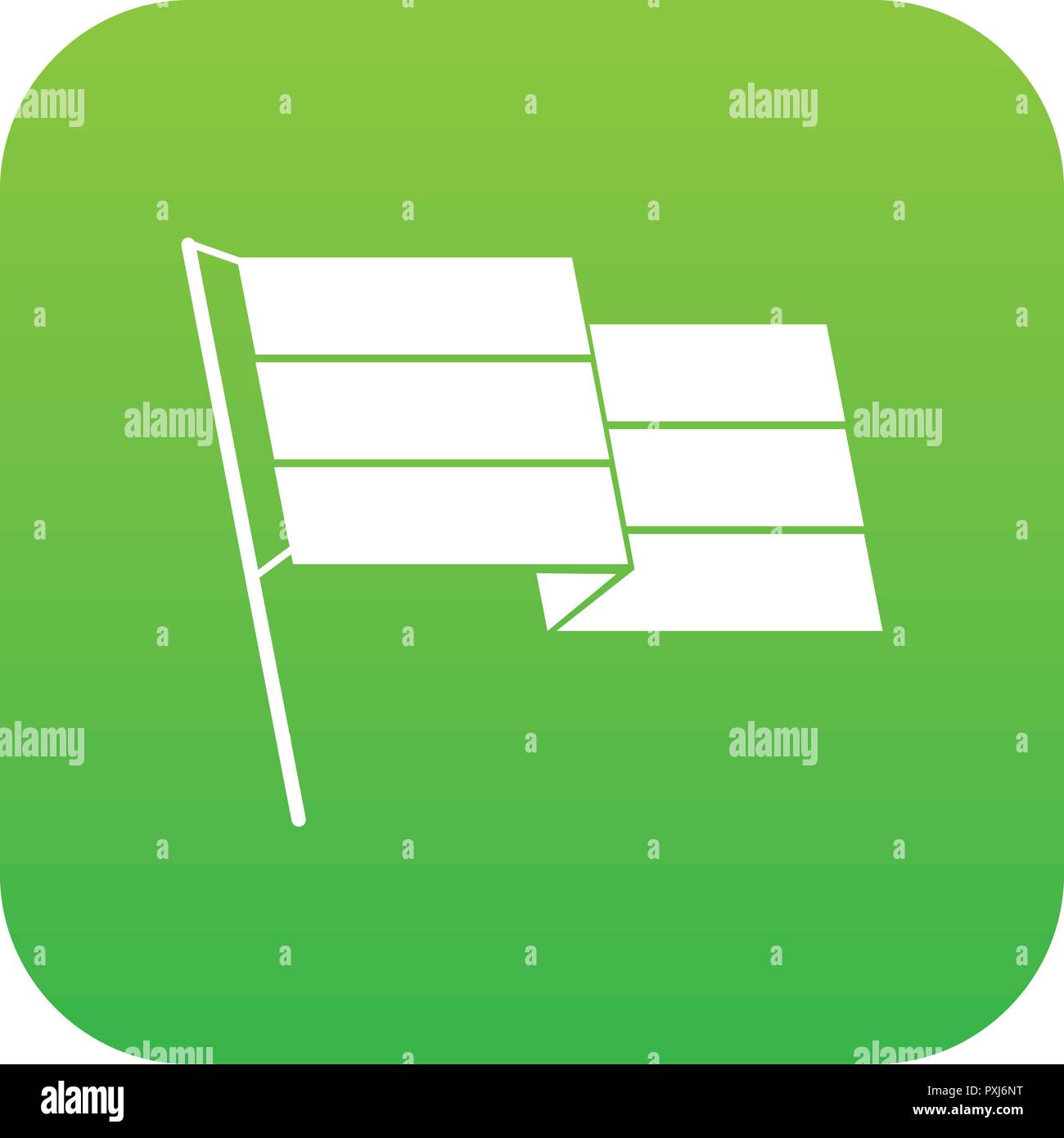 Green flag pennant wavy hi-res stock photography and images - Alamy