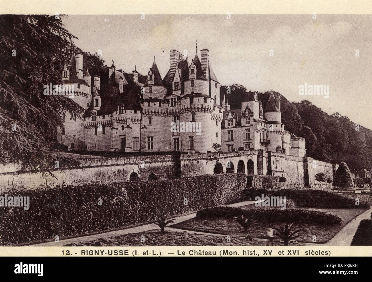 The Chateau at Rigny-Usse - Loire Valley, France Stock Photo - Alamy