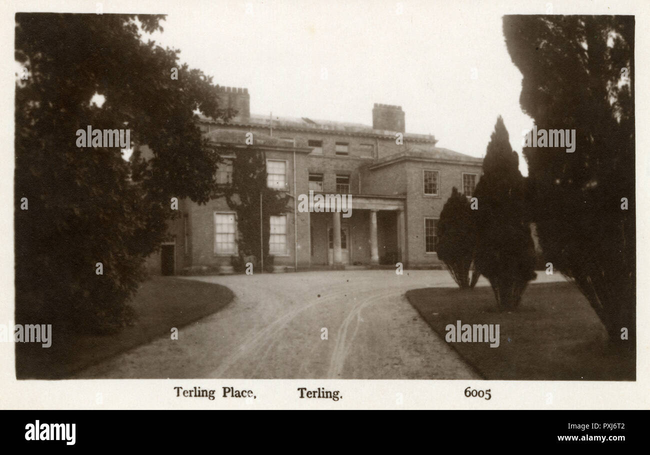 Terling, Essex, Terling Place, family seat of Baron Rayleigh Stock ...