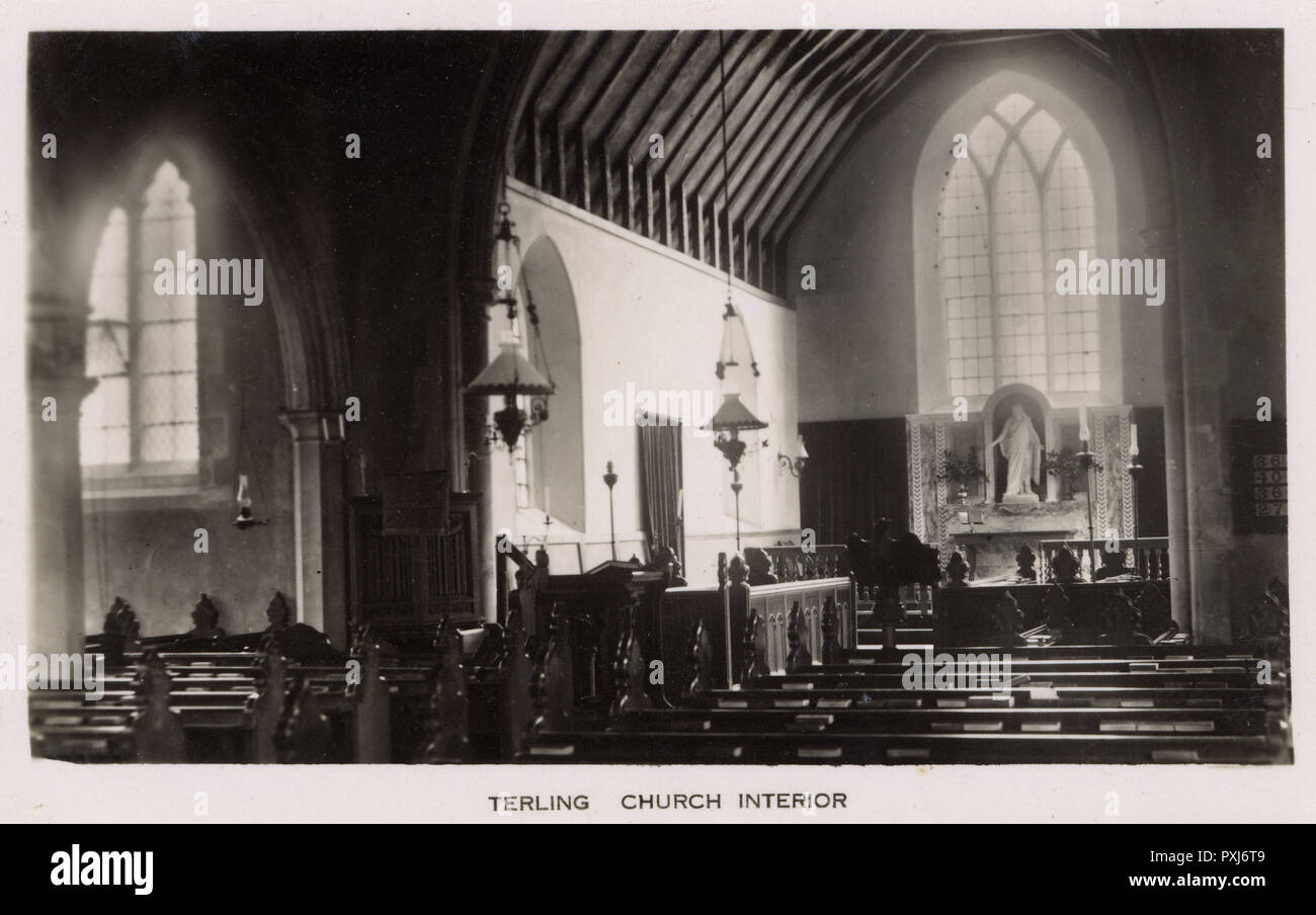 Terling, Essex - Terling Church - Interior Stock Photo - Alamy