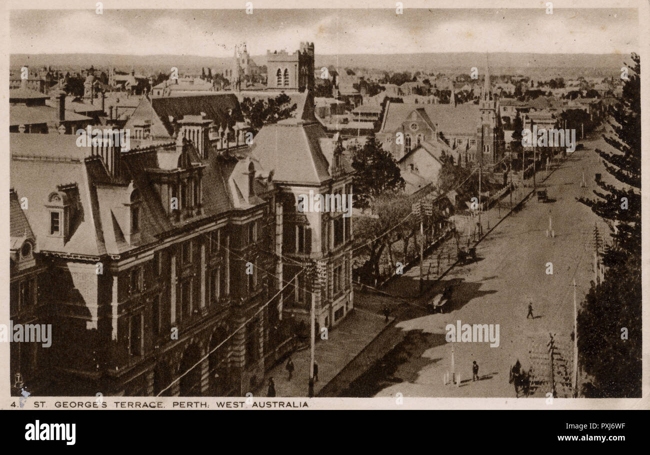 Australia - St George's Terrace, Perth, Western Australia Stock Photo ...